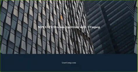 Splitting Mpeg Ts Stream Into Two Different Outputs Using Ffmpeg