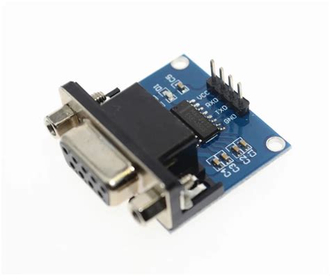 free shipping max3232 rs232 to ttl serial port converter module db9 connector max232 in