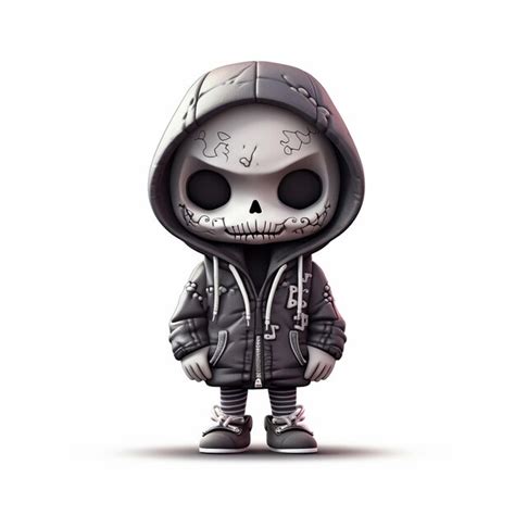 Premium Photo Super Dope Laid Back Killer Skeleton Streetwear