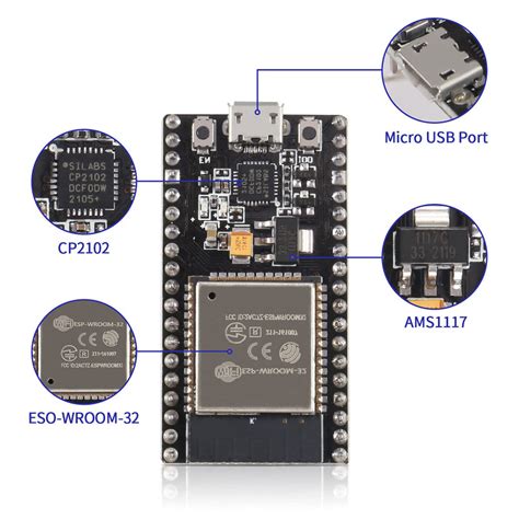 Aitrip 3pcs Development Board 24 Ghz Dual Core Wlan Wifi Bluetooth 2 In 1 Microcontroller Esp