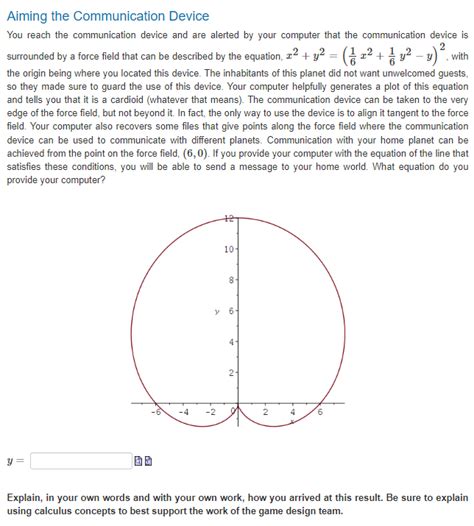 Solved Aiming The Communication Device You Reach The Chegg Com