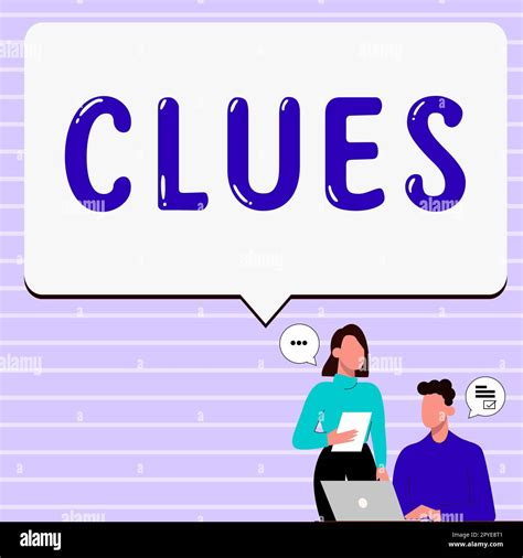 Handwriting Text Clues Word For Piece Of Evidence Information Fact