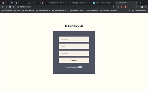 e schedule — a sinatra application by jean kenel dessources medium