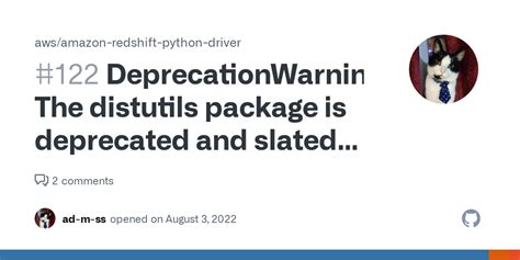 Deprecationwarning The Distutils Package Is Deprecated And Slated For