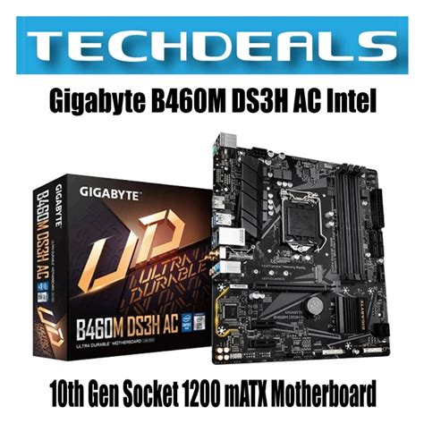 Gigabyte B M Ds H Ac Intel Th Gen Socket Matx Motherboard Computers Tech Parts