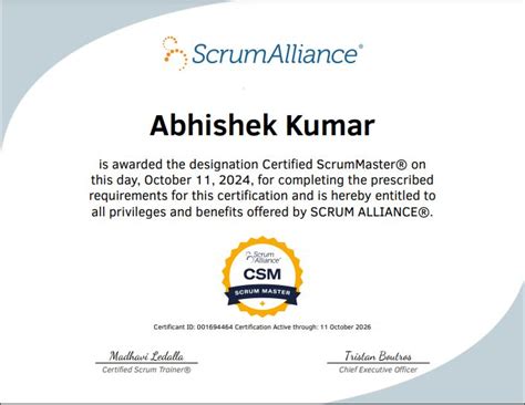 Abhishek Kumar On Linkedin Gratitude Certifiedscrummaster