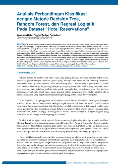 Pdf Analisis Perbandingan Klasifikasi Dengan Metode Decision Tree