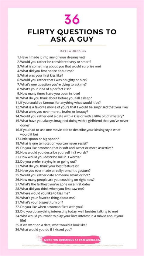 200 Flirty Questions For Him In 2024 Flirty Questions Boyfriend