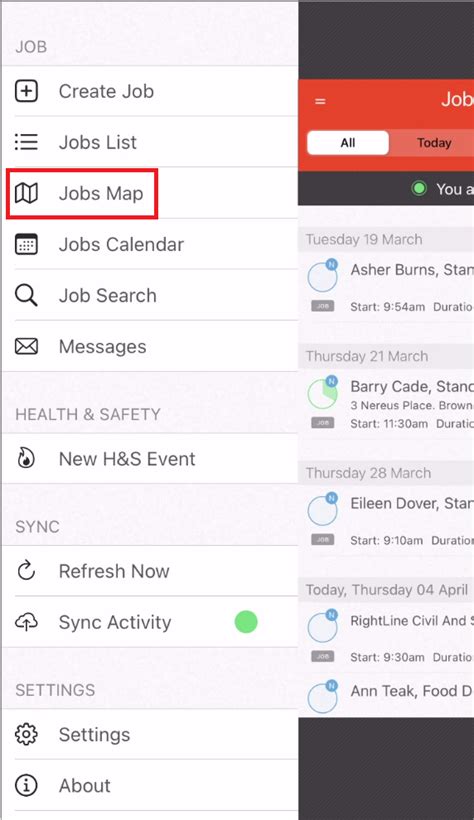 Ios Use The Vwork Mobile App Map Views To See Jobs And Job Steps