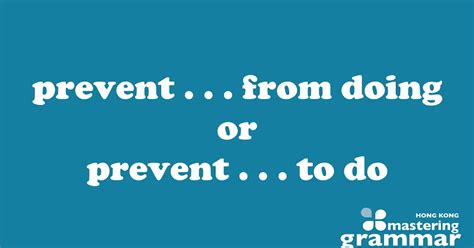Prevent Someone Something From Doing Something Or Prevent Someone