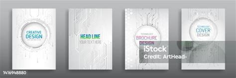 하이테크 브로셔 전단 템플릿 기술 배경 디자인 소책자 전단지 연례 보고서 레이아웃 비즈니스 프리젠 테이션을위한 과학 표지 디자인