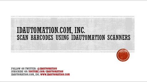 How To Scan Databar Barcodes With Idautomation Sc7 And Sc1500 Scanners Youtube