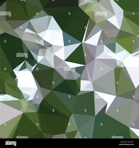 Castleton Green Abstract Low Polygon Background Stock Vector Image