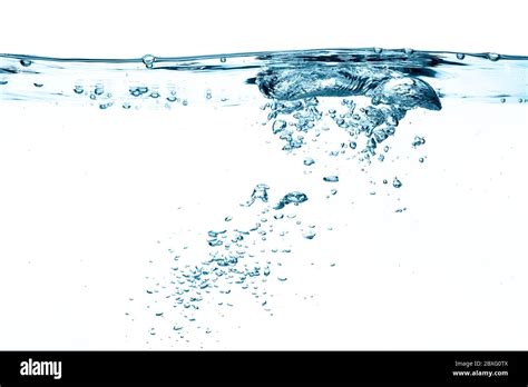 Closeup Of Oxygen Bubbles Isolated On White Stock Photo Alamy