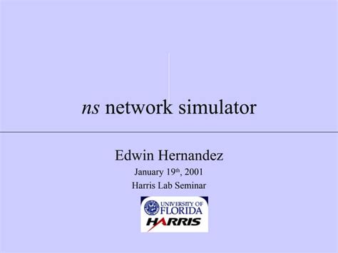 Ns Network Simulator Ppt Computer Networking Computing