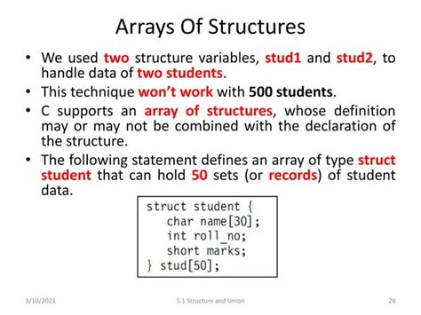 C Programming Structure And Union PPTX Programming Languages Computing