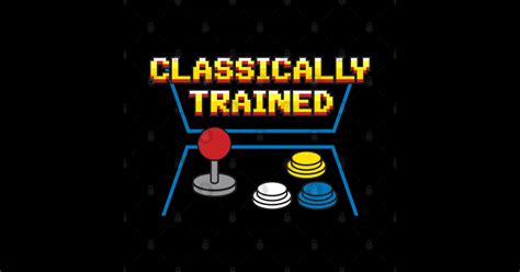 Classically Trained Classic Arcade Games Arcade Game Sticker Teepublic