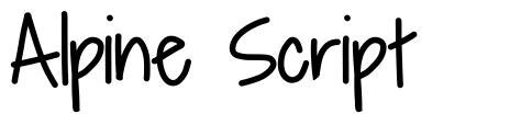 Alpine Script Font By Typewire Studios FontRiver Alpine Script Font By Typewire Studios FontRiver