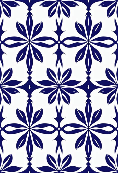 Elegant White Geometric Knotwork Pattern On Navy Blue Background Seamless Pattern Playground
