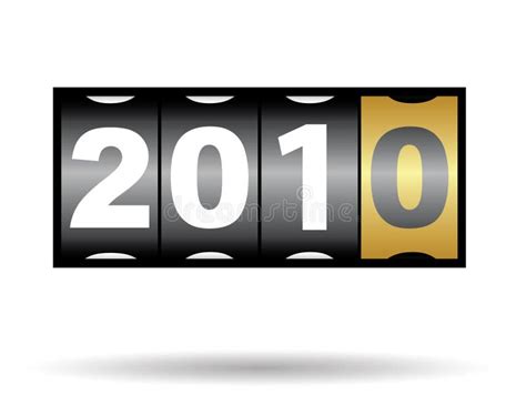 2010 anos ilustração do vetor Ilustração de objeto comemore 12118434