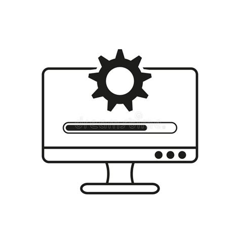 Computer Update System Icon Vector Illustration Stock Image Stock Vector Illustration Of
