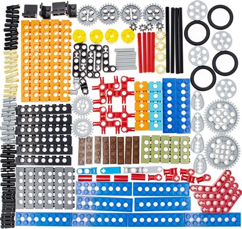 Amazon Com Habow 184pcs Technic Parts Technic Gears Axle Pin Connector Compatible With Lego