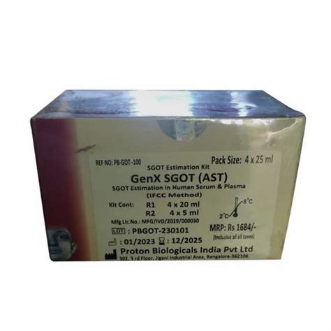 Proton Genx Sgot Ast Estimation Kit At ₹ 930 Box Bio Rad Diagnostic