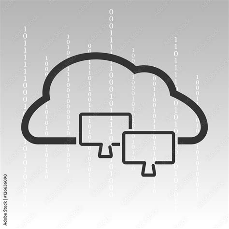 Cloud Computing Symbol Stock Vector Adobe Stock