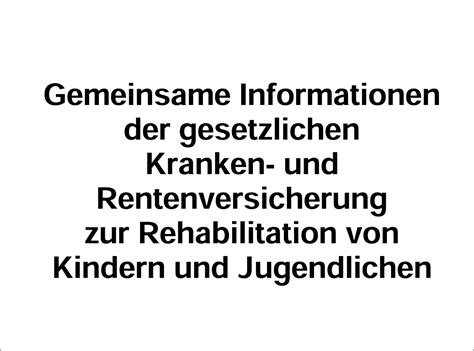 Stationäre Rehabilitation
