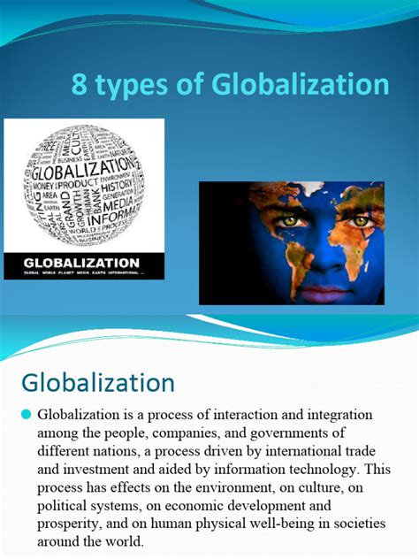 Eight 8 Types Of Globalization Pdf