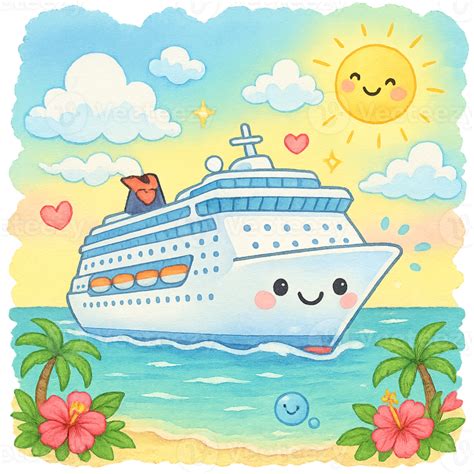Clipart Cruise Ship Cartoon