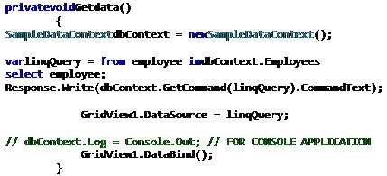 How To View Linq To Sql Generated Sql Queries And Using Stored Procedures With Linq To Sql