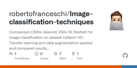 GitHub Robertofranceschi Image Classification Techniques Comparison CNNs Alexnet VGG