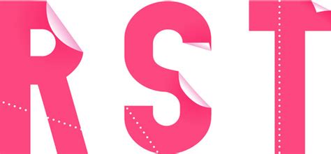 Font Alphabet Folded From Colored Paper Letter Vector Image