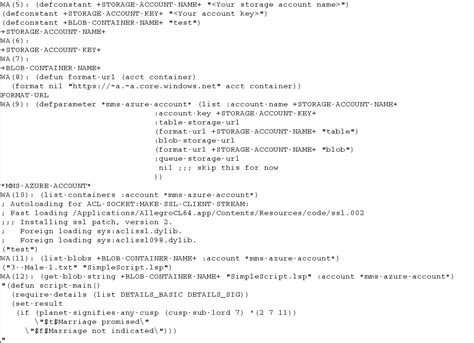 Accessing Azure Blobs In Lisp Rangarajan Krishnamoorthy On Programming And Other Topics