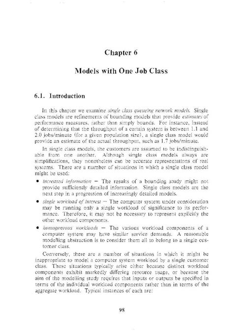 Pdf Chapter 6 Models With One Job Classlazowskaqspimageschap06pdf · 102 General Analytic