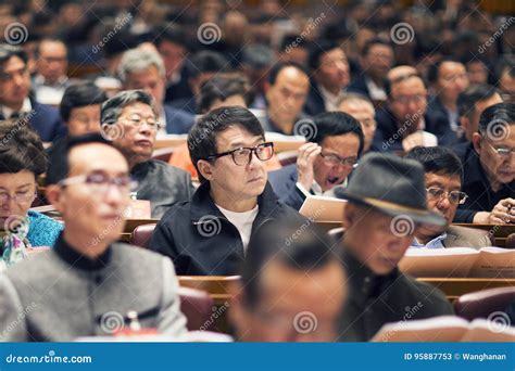 The Chinese Annual Sessions Of Th NPC And CPPCC Editorial Stock Photo Image Of Meeting Blue