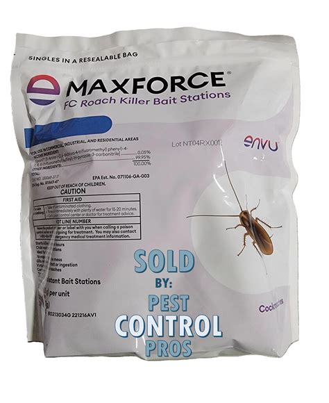 Maxforce Fc German Roach Cockroach Control Bait Stations ~ New Envu 72