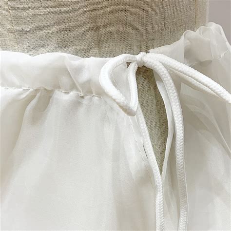 Badu Bg Поли за момичета Деца 3 обръча Долна пола Бели сватбени аксесоари за момиче Кринолин