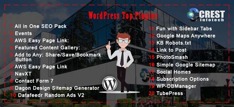 Wordpress Top Plugins Crest Infotech