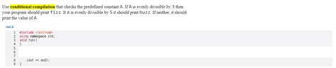 Solved Use Conditional Compilation That Checks The