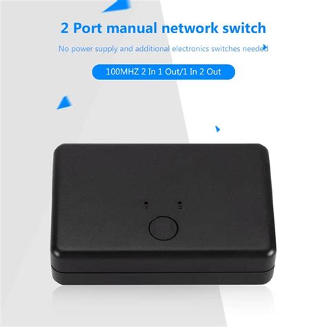 2ports 100mbps Network Switch Lan Ethernet Cable S Vicedeal