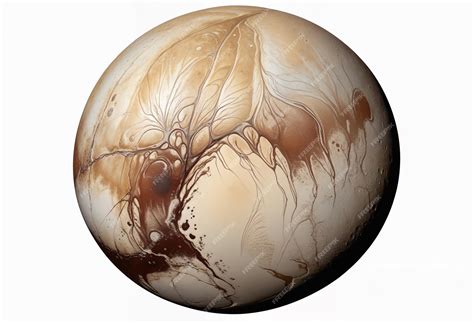 Premium Photo Pluto Solo Dwarf Planet Against White Background