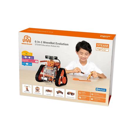 Weeemake 6 In 1 Weeebot Evolution Robot Kit Toy Robot Rees52