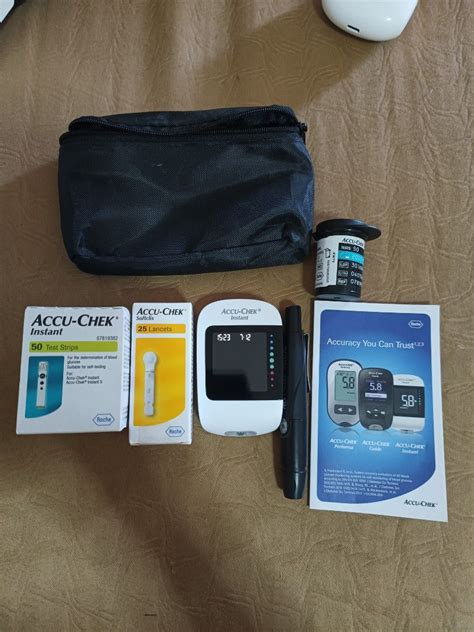 Accu Chek Glucose Meter Health And Nutrition Health Monitors And Weighing Scales On Carousell