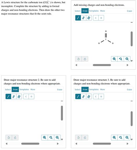 A Lewis Structure For The Carbonate Ion Leftmathrmco32 Right Is Shown But Incomplete Complete