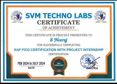 🎓 Excited To Share That I Have Successfully Completed The Sap Fico