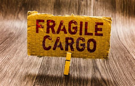 Conceptual Hand Writing Showing Fragile Cargo Business Photo Text Breakable Handle With Care