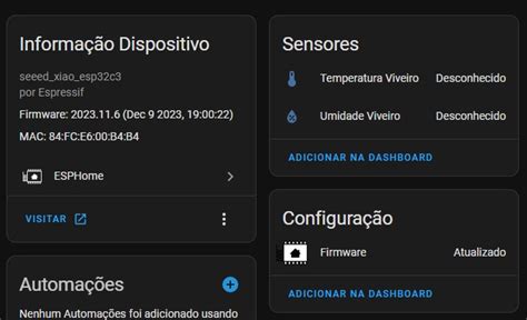 Sensor Dht11 Com Xiao Esp32 C3 Seeed Studio Esphome Fórum Home
