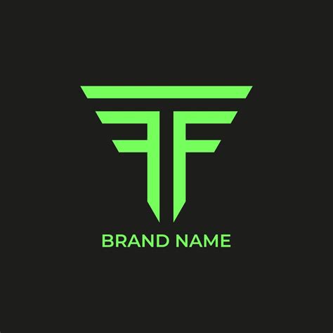 Ff Ftf Monogram Letter Logo With Black Background 46623841 Vector Art At Vecteezy